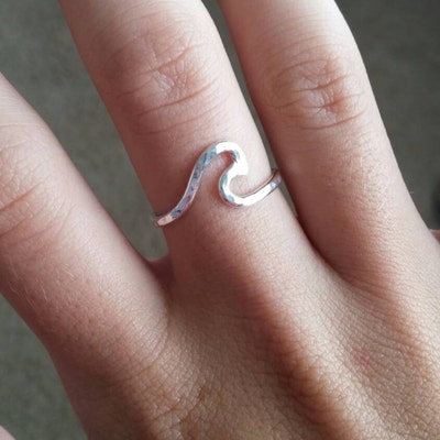 Silver Wave Ring, Sterling Silver, Hawaiian Jewelry, Handmade Maui ...