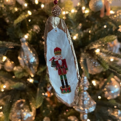 Hummingbird Ornament. Hummingbird Christmas Ornament. Oyster Shell ...