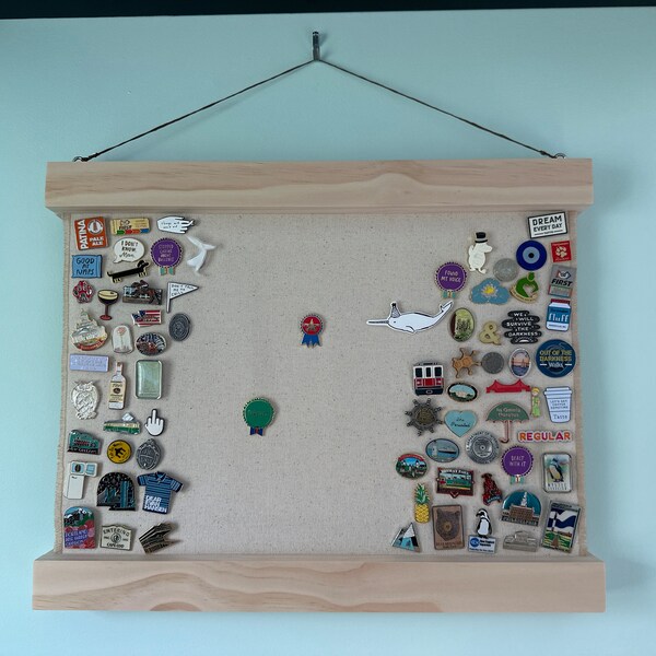 Patch Display, Hook and Loop Patch Holder, Patch and Enamel Pin Holder ...