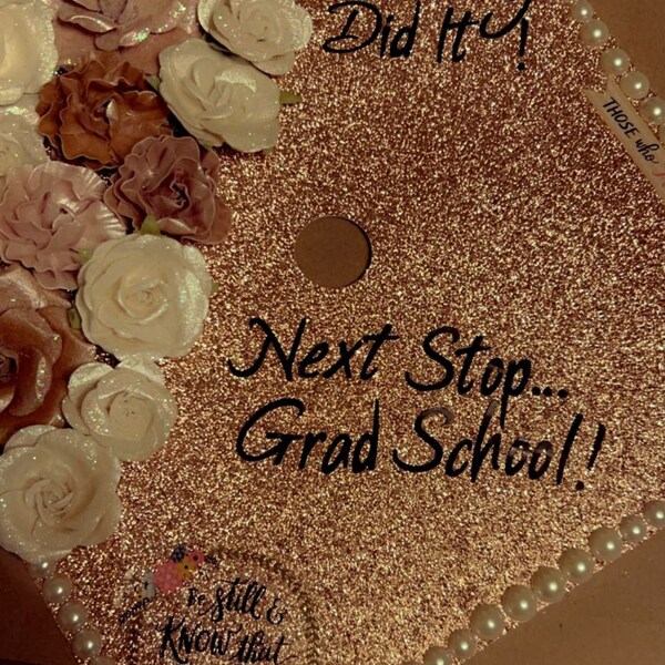 Glitter Graduation Cap Topper Blank Base, Custom Graduation Cap Topper ...
