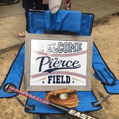 Custom Baseball Sign Decor Custom Baseball Field Sign - Etsy