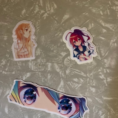 Chromatic Eyes Vinyl Sticker Eyes Only Anime Stickers Laptop Stickers ...