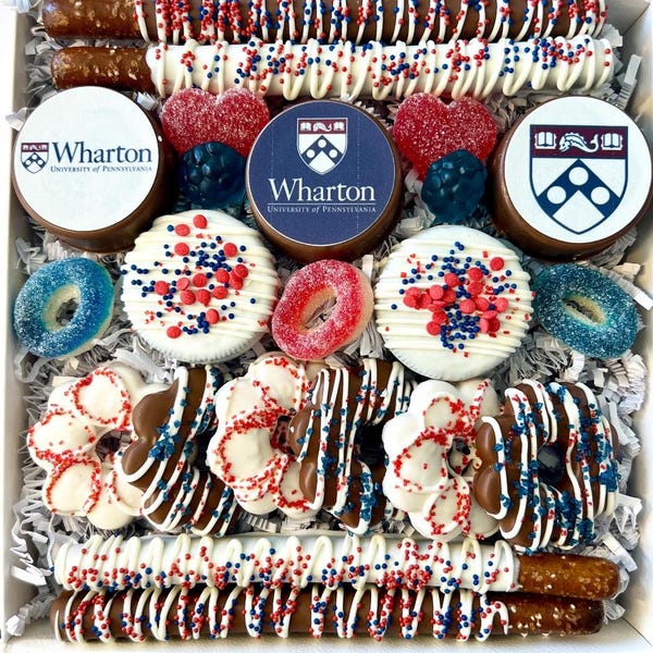 College Commit Custom Chocolate Dipped Treats Gift Box: Graduation ...