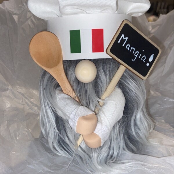 Vincenzo Italian Chef Gnome BEST SELLER! - Etsy