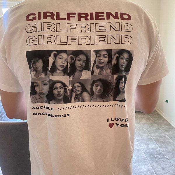 Personalized Boyfriend Collage T-shirt A Unique Gift for Every Occasion ...