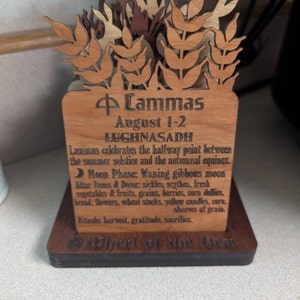 Blank White Oak Crescent Moon Card Holder Tarot Card Stand Wood Oracle ...