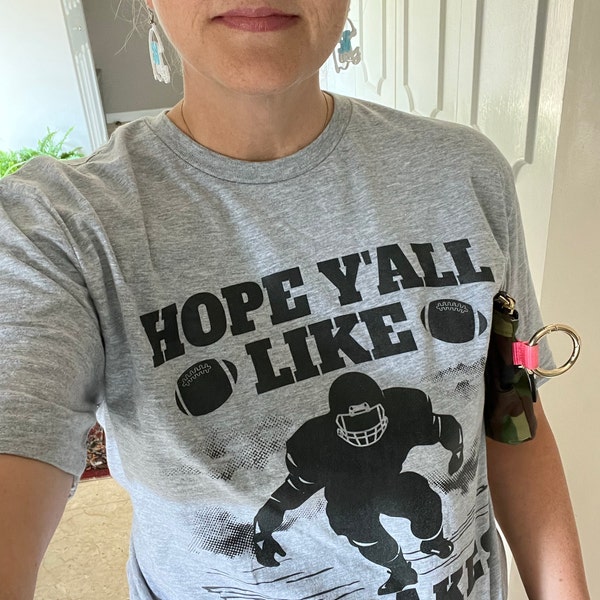 Customizable Football Lineman T-shirt With Player Name and Number on ...