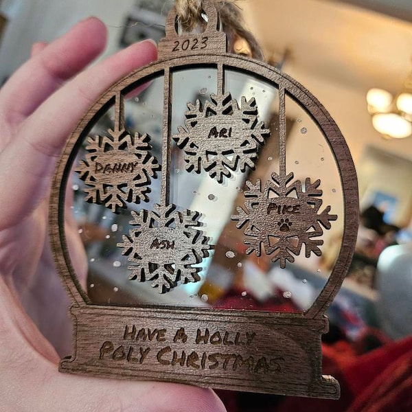 Personalized Polyamory Ornament - Have a Holly Poly Christmas 2025 - Etsy