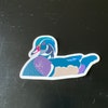 Im Fast as F* Boi Blue Wing Teal Duck Sticker - Etsy