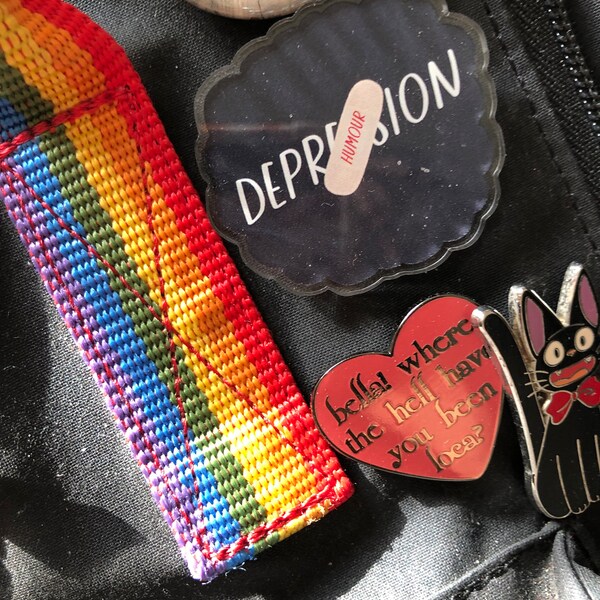 Warning Sign Acrylic Pin Acrylic Pins Funny Pins Eco-friendly Acrylic ...