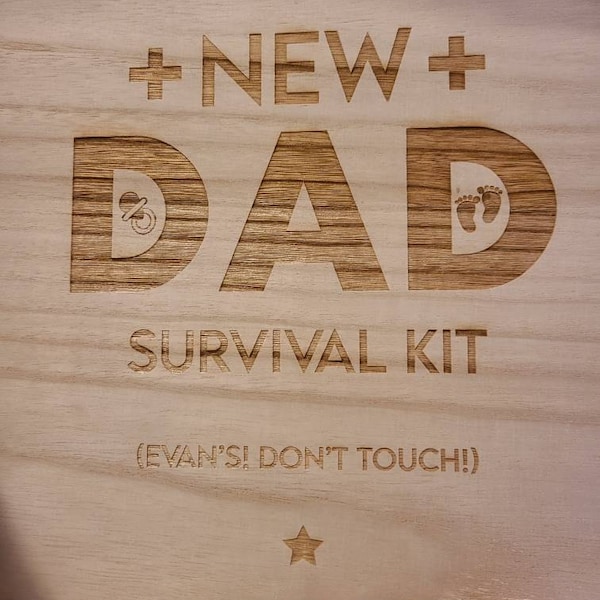 Personalised First Fathers Day Box, First Fathers Day Gift, New Dad ...