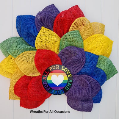 Pride Sign , Pride Wreath Sign, Pride Month Sign, Pride Wreath, Love ...