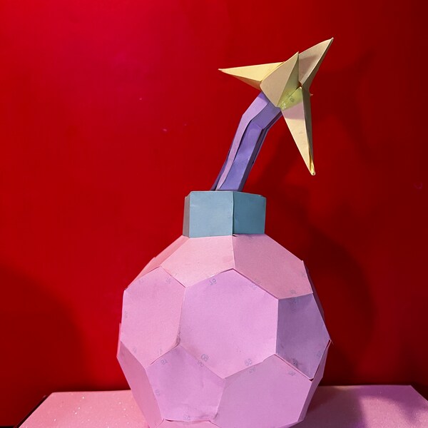 DIY Cannon Bomb,papercraft Bomb,3d Bomb,party Decoration,diwali Bomb ...
