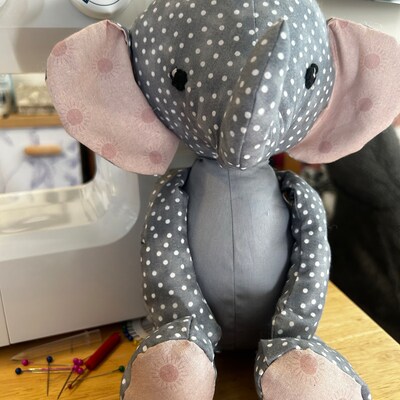 Plush Bunny Sewing Pattern and Tutorial Memory Bear Pattern Pdf - Etsy