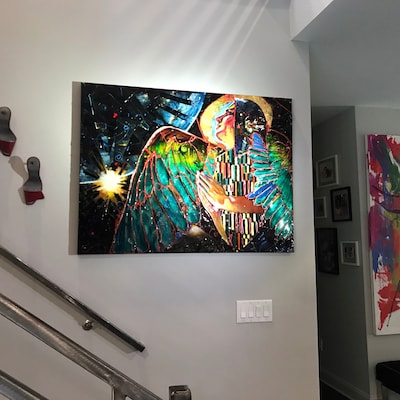 Blue Copper Sculpture, Hanging, Fish Artwork, Contemporary, Wall ...