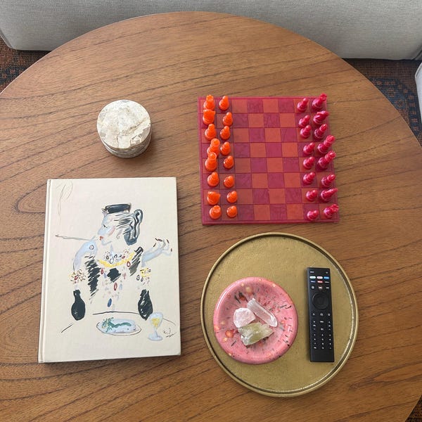Handmade Resin Chess and Checkers Set: Coral Raspberry, 11"x11", 12"x12 ...