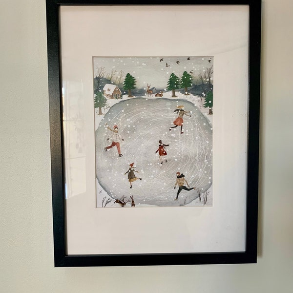 Walking in a Winter Wonderland Print 4x6 5x7 8x10 11x14, Winter Poster ...