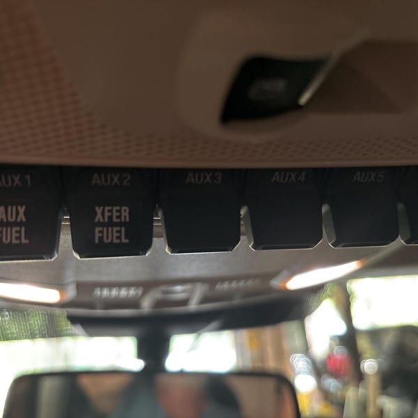 Custom Upfitter AUX Switch Decals | Stickers Labels | Fits: 2017 and Up ...