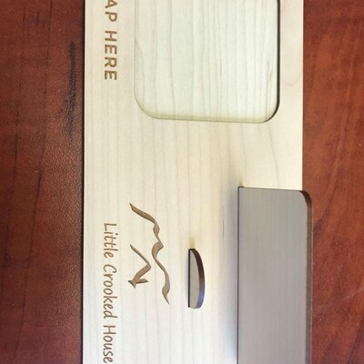 Square Reader Dock Square Payment Sign Laser Cut Business Card Holder ...