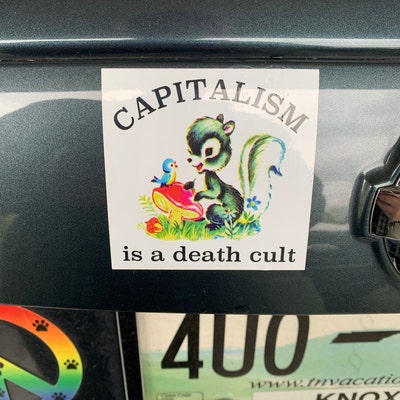 Capitalism is a Death Cult Sticker Socialist Sticker Socialism Sticker ...