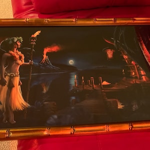 Pagan Island Tiki Art print - Etsy