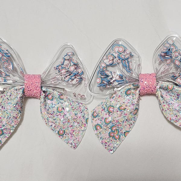 Pastel Shaker Pigtail Bows,pigtail Bow Set,shaker Bows,pastel Pigtail ...