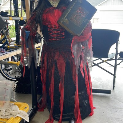 Scary Halloween Mask Gory Killer Zombie Bloody Girl Woman Adult Costume ...