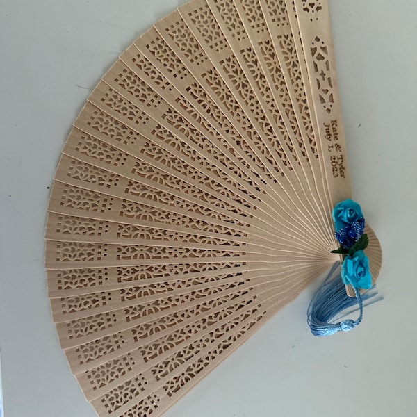 Wooden Fan for Wedding,natural Wood Fans, Hand Fan for Wedding Gift ...