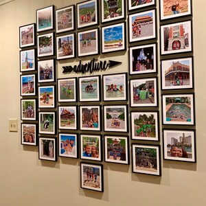 Adventure Sign, Arrow Wall Decor, Wood Arrow Sign, Travel Decor ...