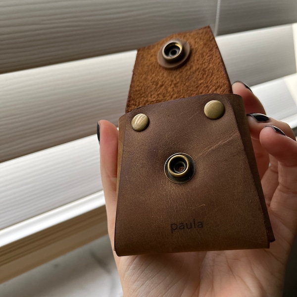 Tactical Keychain Shell Cordovan Leather, Sling Hook, Gift for Him ...