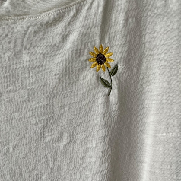 Mini Sunflower Stem Machine Embroidery Design-instant DOWNLOAD-3 Sizes ...