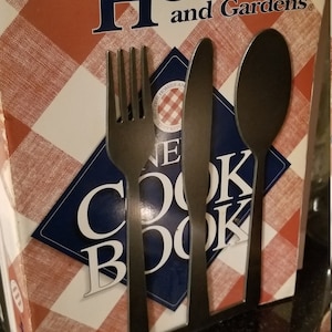 Fork Knife Spoon Kitchen Cookbook Bookend modern bookend | Etsy