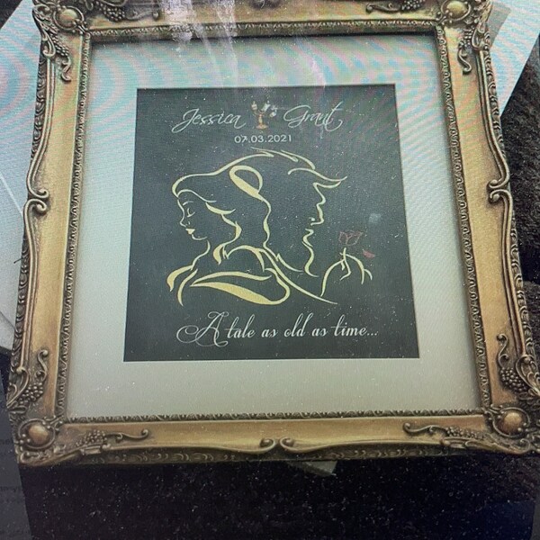 Disney Beauty and the Beast Wedding Gift, Disney Wedding Gift, Disney ...