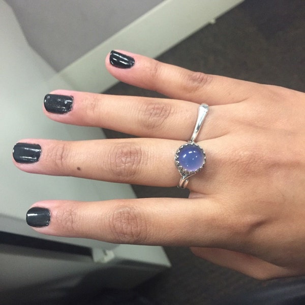 Small Silver Mood Ring | Real Color Changing Mood Ring With Mood Color ...