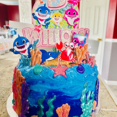 Bebefinn Cake Topper, Party Baby Shark, Custom Design Bebefinn Party ...