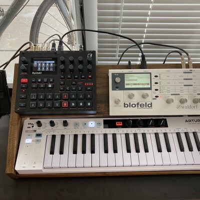 Arturia Keystep Desktop Synth Stand. Wooden Rack for Keystep 32 / 37 ...