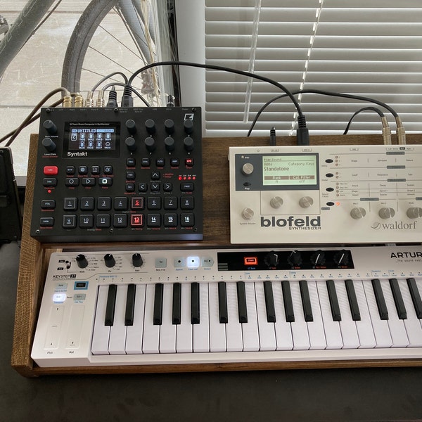 Arturia Keystep Desktop Synth Stand. Wooden Rack for Keystep 32 / 37 ...