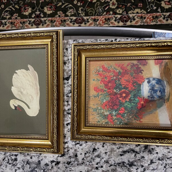 Vintage Green Swan Art, Sage Green Swan Wall Art, Girls Room Decor ...
