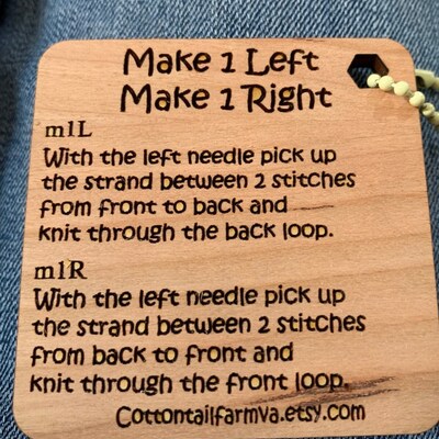 Make One Left Make One Right Stitch, Yarn Tool, Knitting Tool, Sock ...