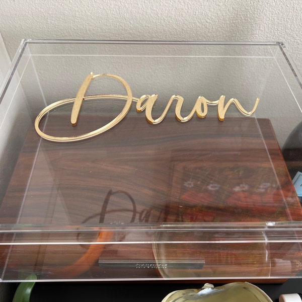 Personalized Large Acrylic Maid of Honor Gift Box Empty | Custom ...