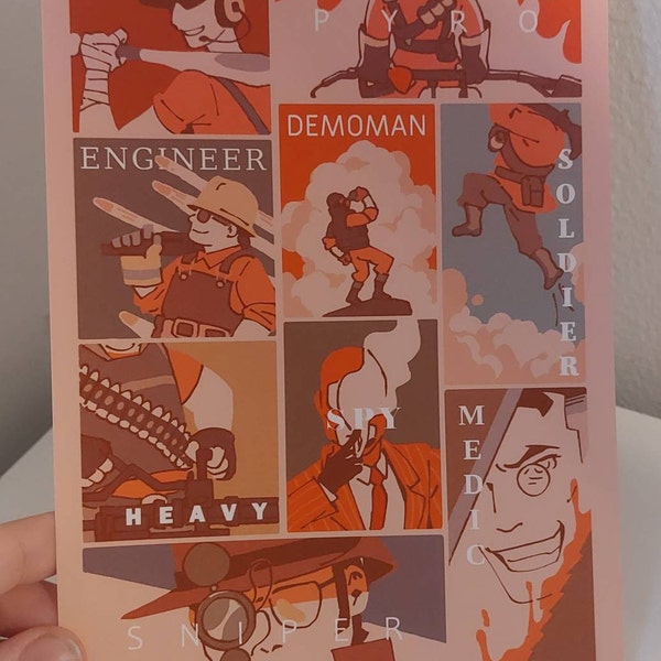 Team Fortress 2 / Sticker Sheet - Etsy