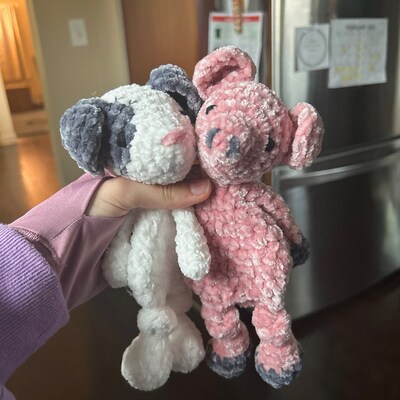 MINI Pia Pig Knotted Lovey Crochet Pig PATTERN - Etsy
