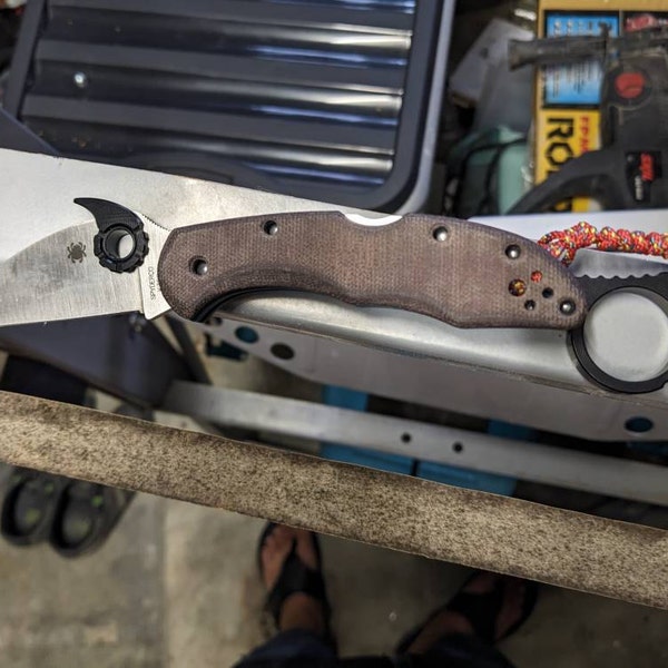 Spyderco Delica 4 Micarta Scales/handles - Etsy