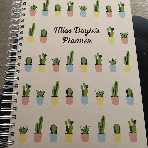 Personalised Teacher Planner / Lesson Planner - 6 Designs to Choose ...