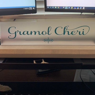 SUN-BLEACHED Rustic Desk Sign Modern Office Unique Name Tag for Desk ...