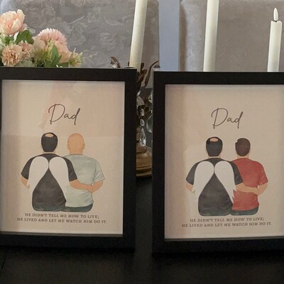 DAD MEMORIAL PRINT, in Loving Memory, Remembrance Gift, Dad in Heaven ...