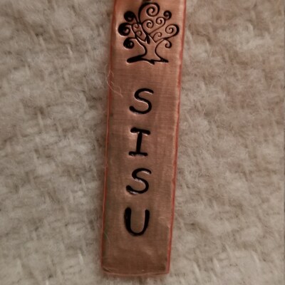 SISU Finnish Heritage Grit Tenacity Perseverance Hand Stamped Necklace ...