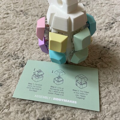 Pink Mechanical 10 Key Grenade Fidget - Etsy