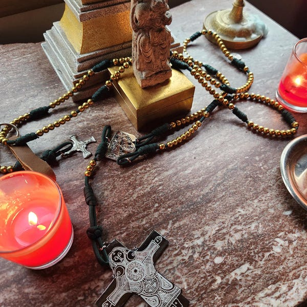 Large Ethiopian Coptic Cross, Etched in Stainless Steel on Chain | Sts ...