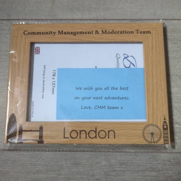 London Skyline Personalised Wooden Photo Frame City Break Memories ...